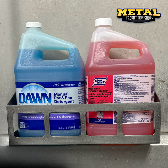 Stainless Steel Chemical Jug Holder – Metal Fabrication Shop