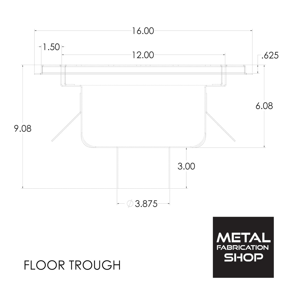Stainless Steel Floor Trough – Metal Fabrication Shop